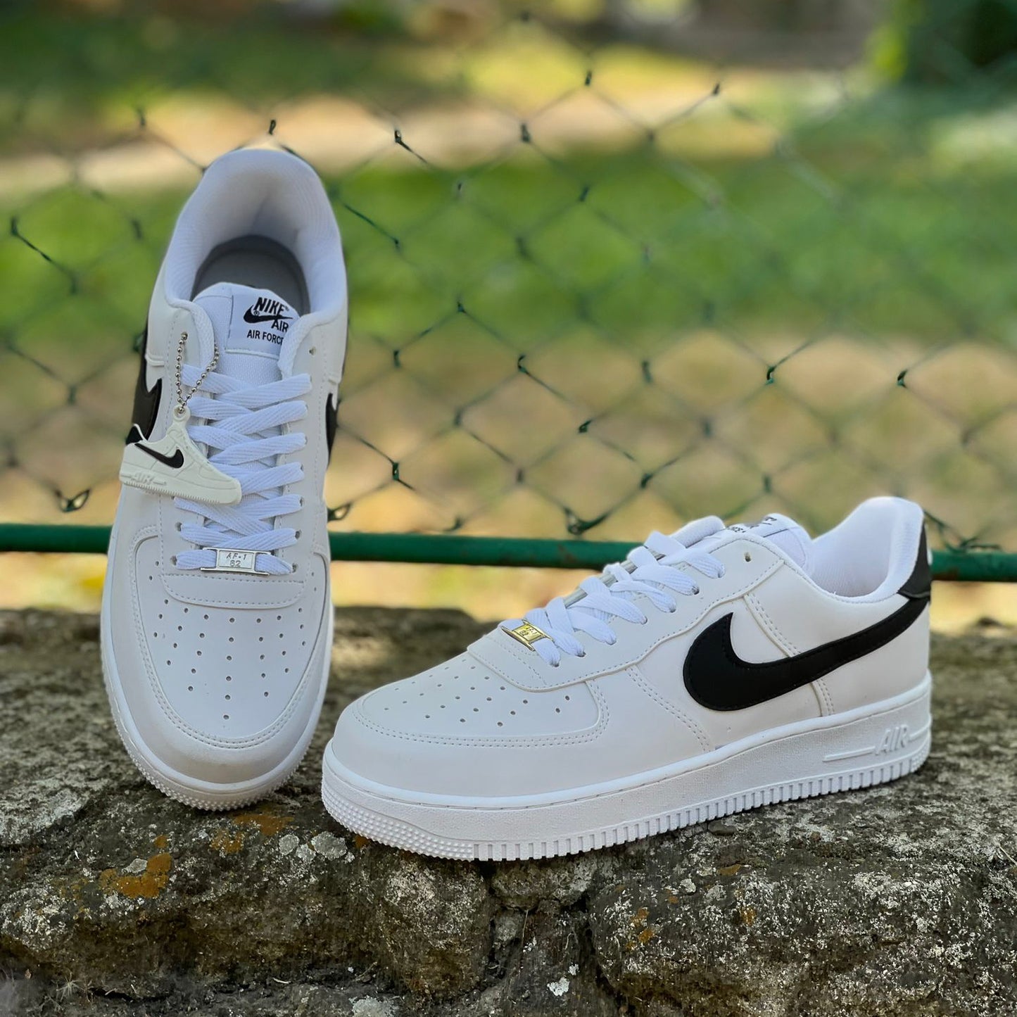 AF1 NEW LINE Alb-Negru – PERECHEA ZILEI